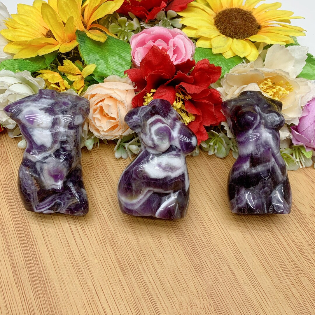 Dream Amethyst Crystal Body Models - Handmade 3" Male & Female ...
