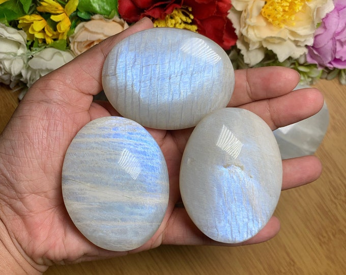 Purple Moonstone Slabs With Blue Flash | Stone of Intuition, Balance ...
