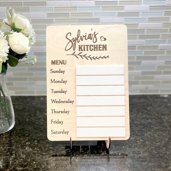 Engraved Menu - Etsy