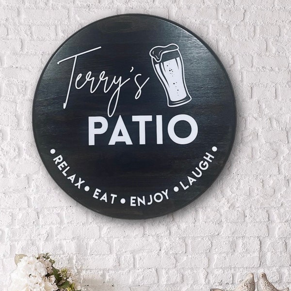 Personalized Patio Signs - Etsy