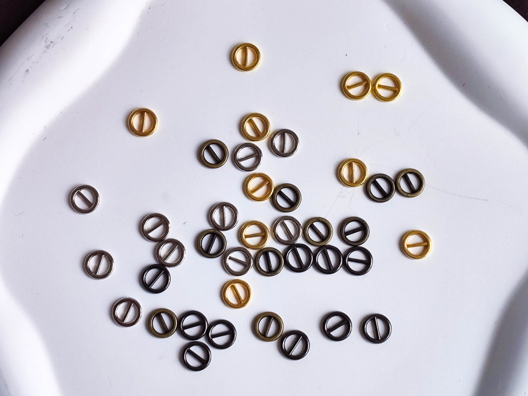 20 Pcs 5mm (inside Diameter) Small Round Buttons, 4 Colors, for Sewing ...