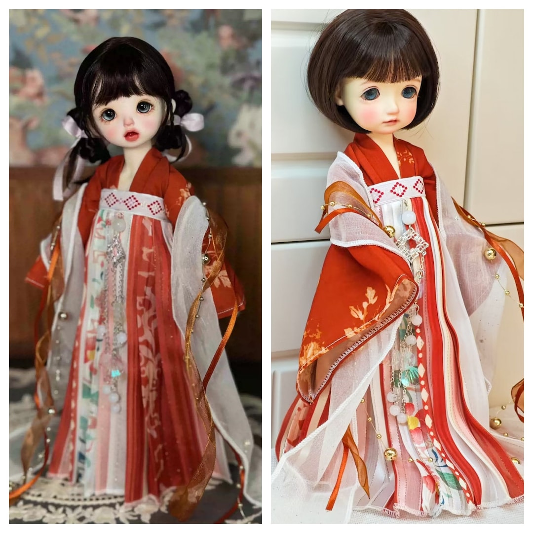 YOSD Doll Clothes 1/6 BJD Doll Clothes Chinese Dress Han Fu Doll Dress ...