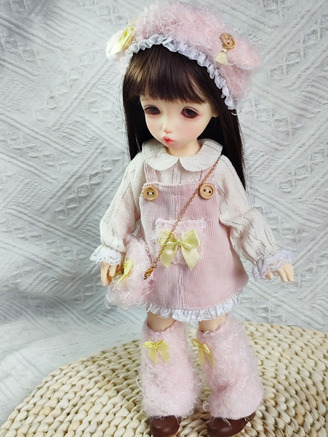 YOSD Doll Clothes 1/6 BJD Doll Clothes Suspender Dress 5pcs Set - Etsy