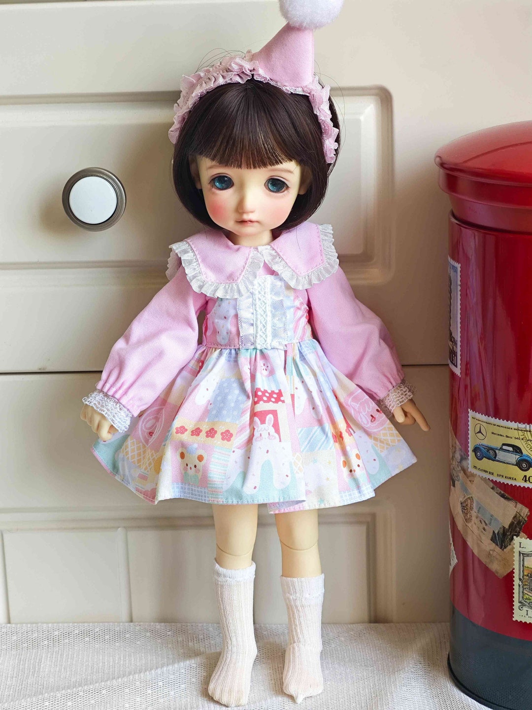 YOSD Doll Clothes 1/6 BJD Doll Clothes Doll Outfit Pink Dreamland ...
