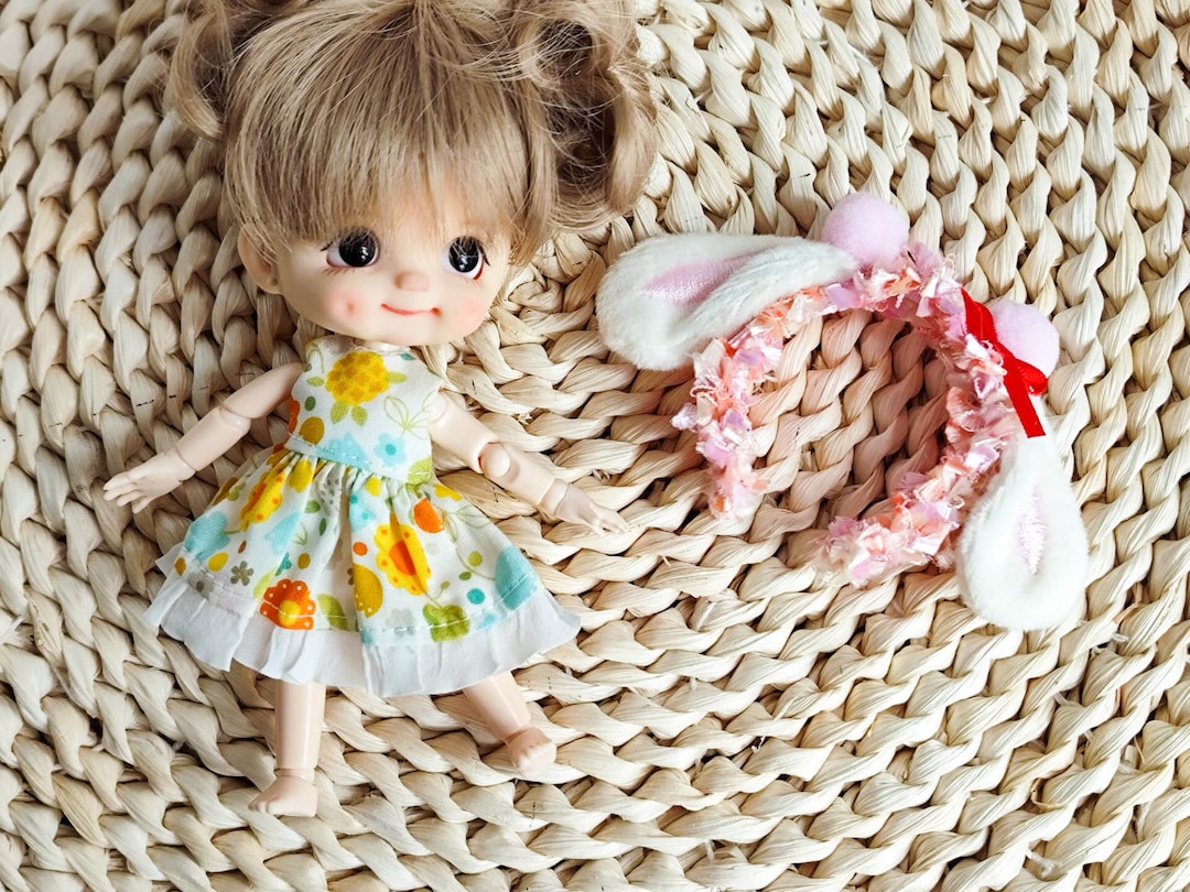 OB11 Clothes, Obitsu 11 Clothes Bunny Headband, Obitsu 11 Dress - Etsy