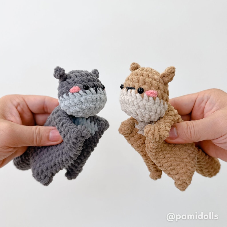 Flying Squirrel Amigurumi Crochet Pattern (digital PDF) - Etsy