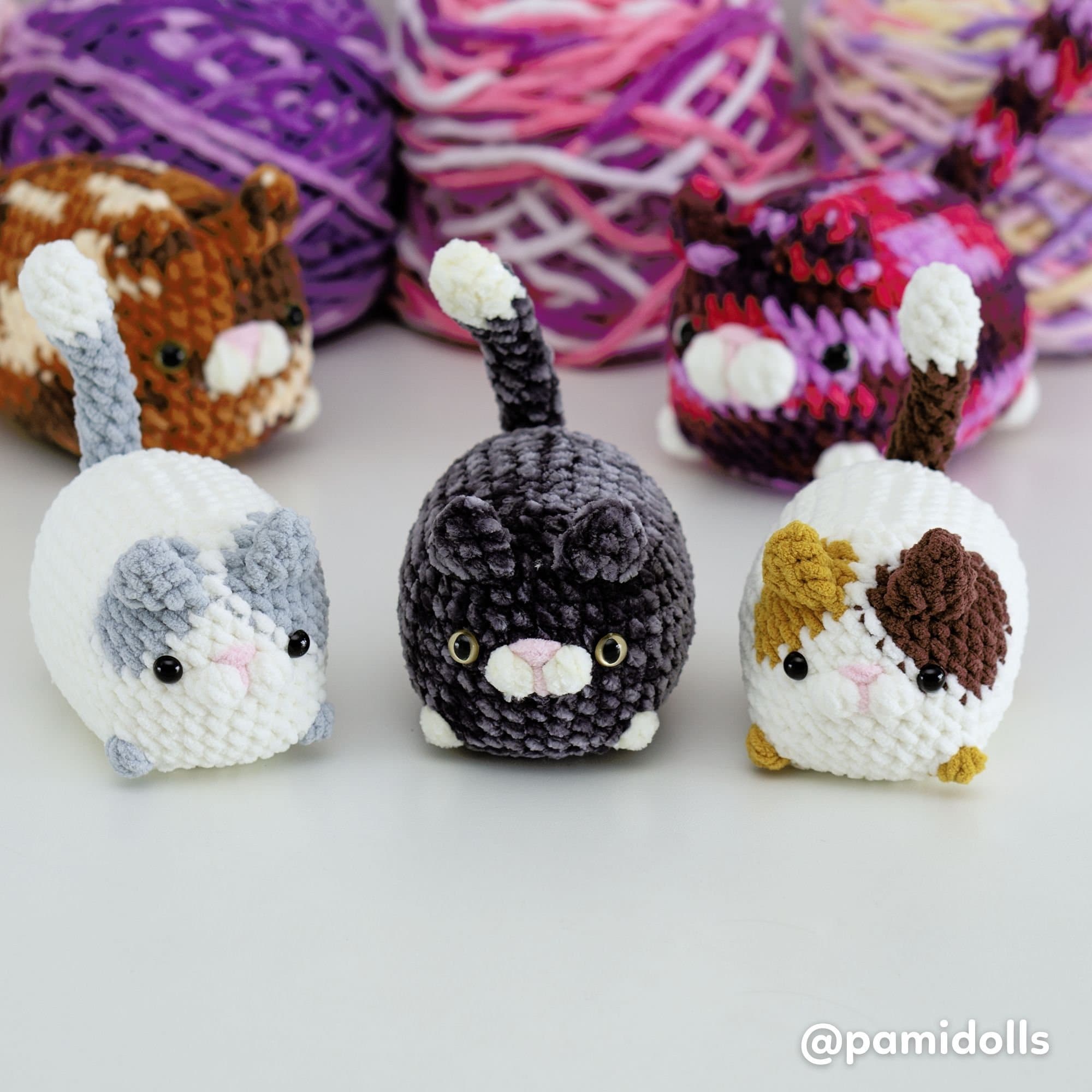 No-sew Loaf Cat Amigurumi Crochet Pattern, Video Tutorial (digital PDF ...