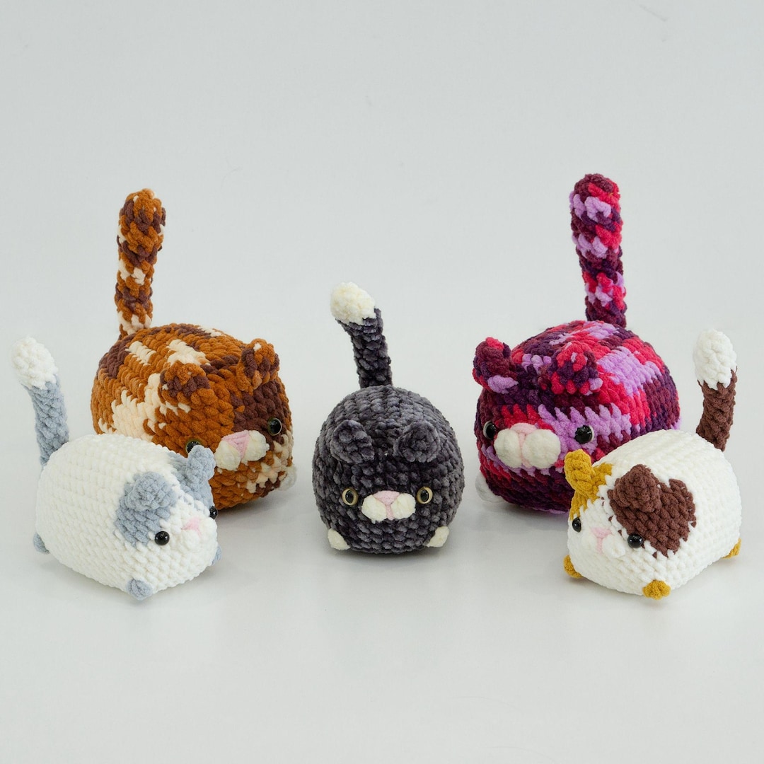 No-sew Loaf Cat Amigurumi Crochet Pattern, Video Tutorial (digital PDF ...