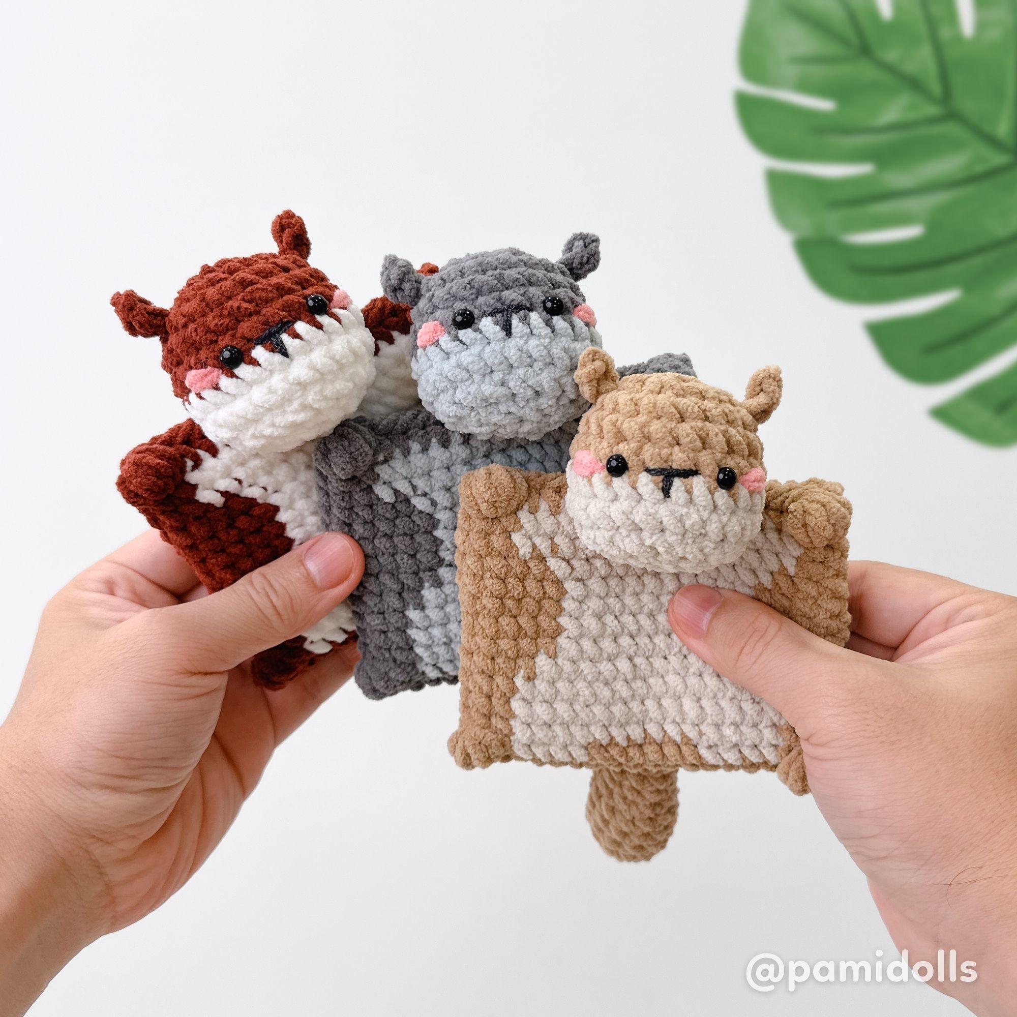Flying Squirrel Amigurumi Crochet Pattern (digital PDF) - Etsy