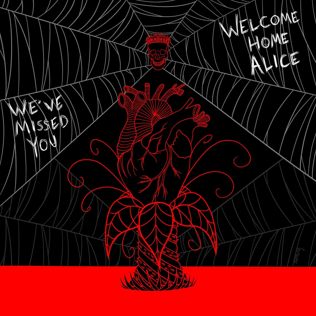 Welcome Home Alice / Gothic Art Print (12x12) - Etsy
