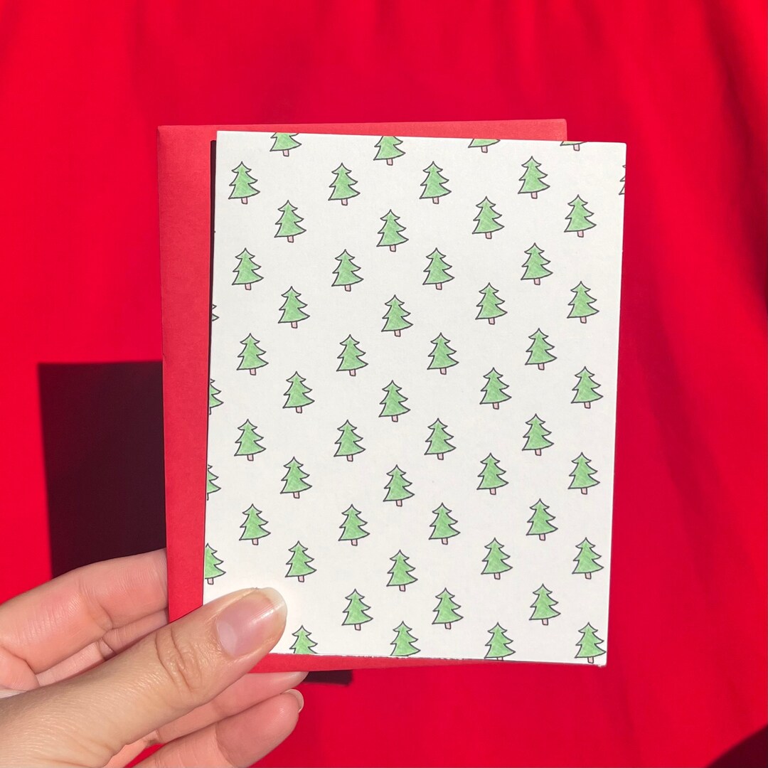Christmas Trees Christmas Card | Christmas Greeting Card - Etsy