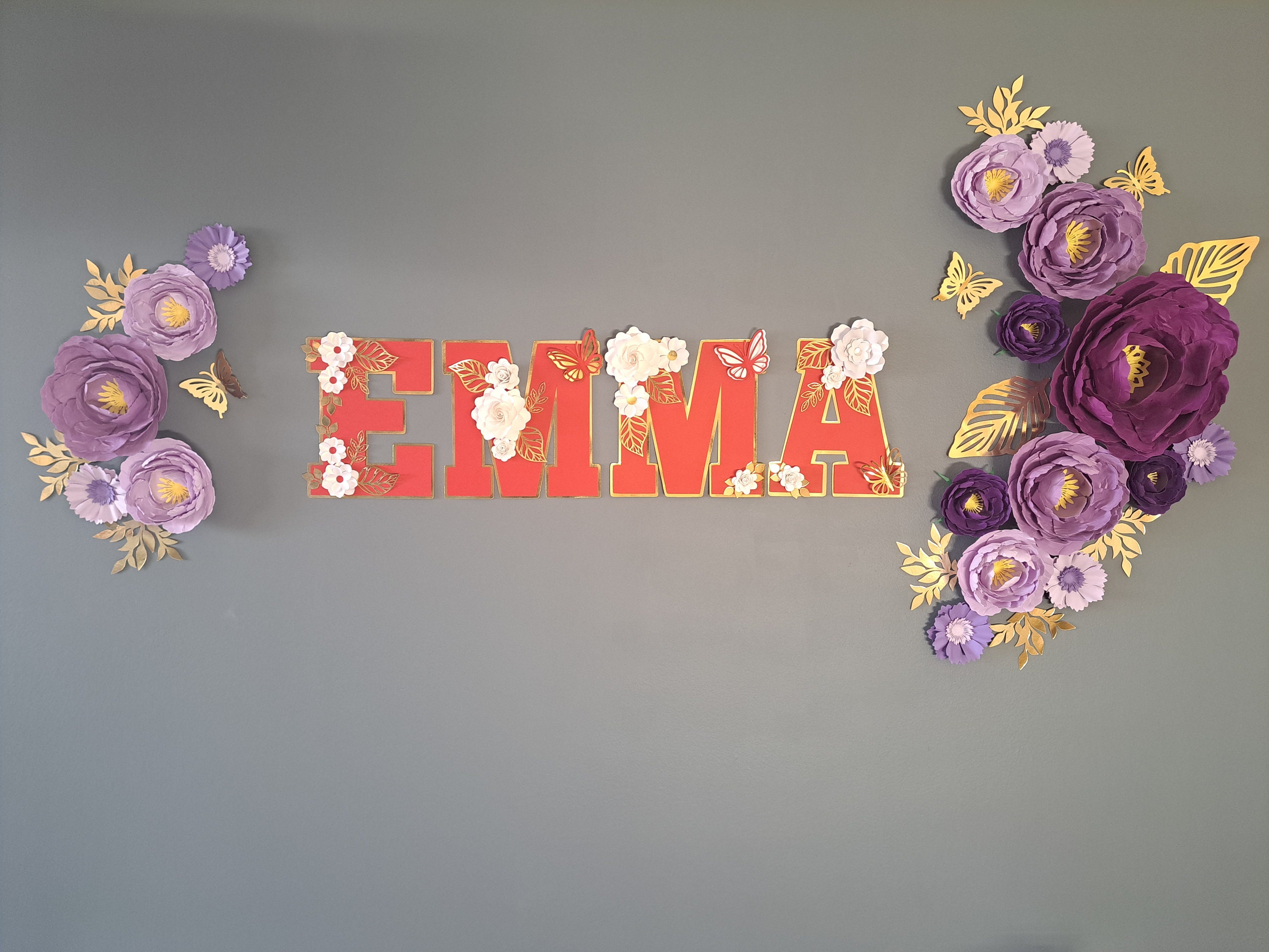 Custom Cardstock Letters Paper Party Letters Nursery Name - Etsy