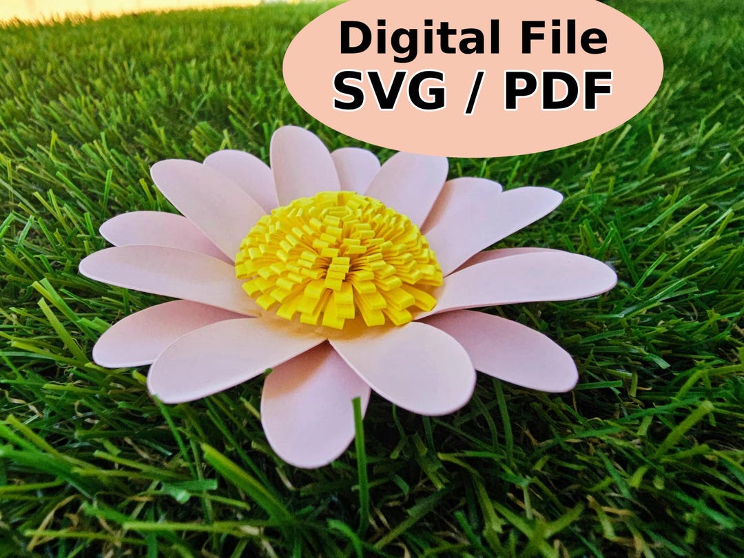 Paper Daisy SVG Template: DIY 3D Flowers (digital Download) - Etsy