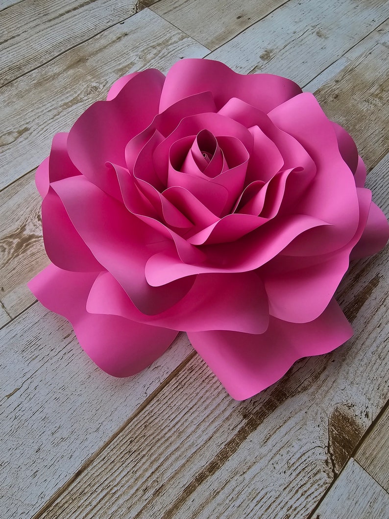 Paper Rose8 Templates Paper Flower Svg 3D Paper Flowers - Etsy UK