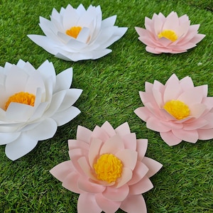 3D Paper Lotus Template: DIY Floral SVG/PDF (digital Download) - Etsy