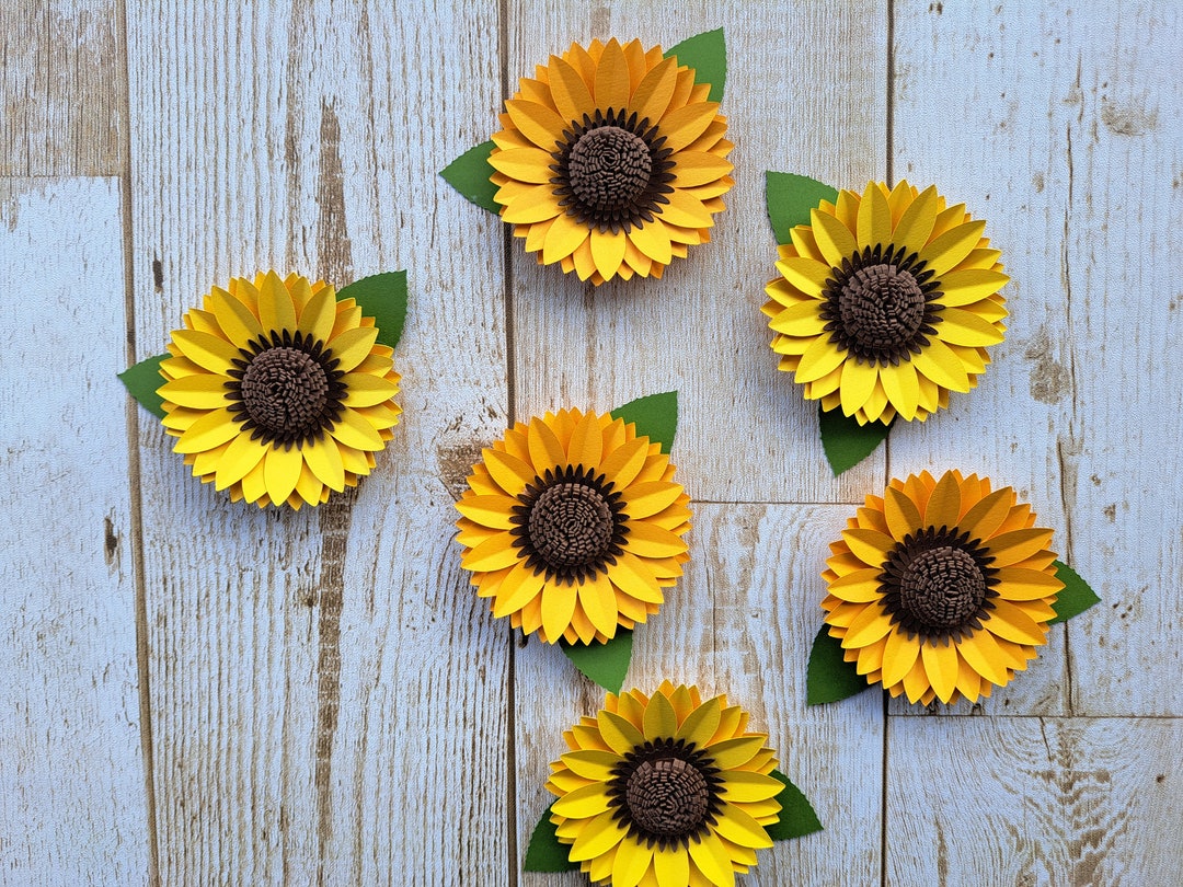 Sunflowers | Paper Sunflowers | Handmade Sunflowers | Dessert Table ...