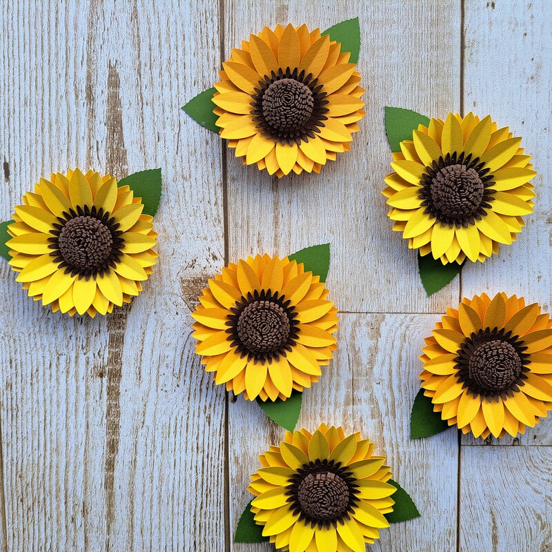 Paper Sunflowers - Etsy