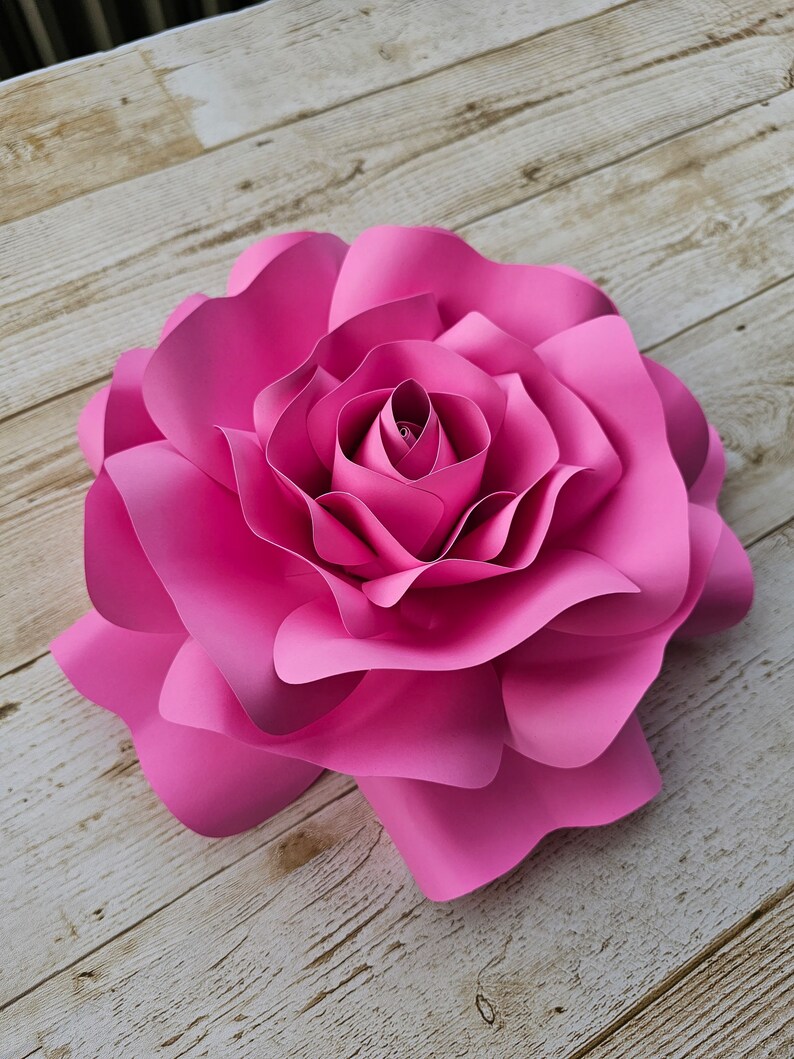 Paper Rose8 Templates Paper Flower Svg 3D Paper Flowers - Etsy Canada