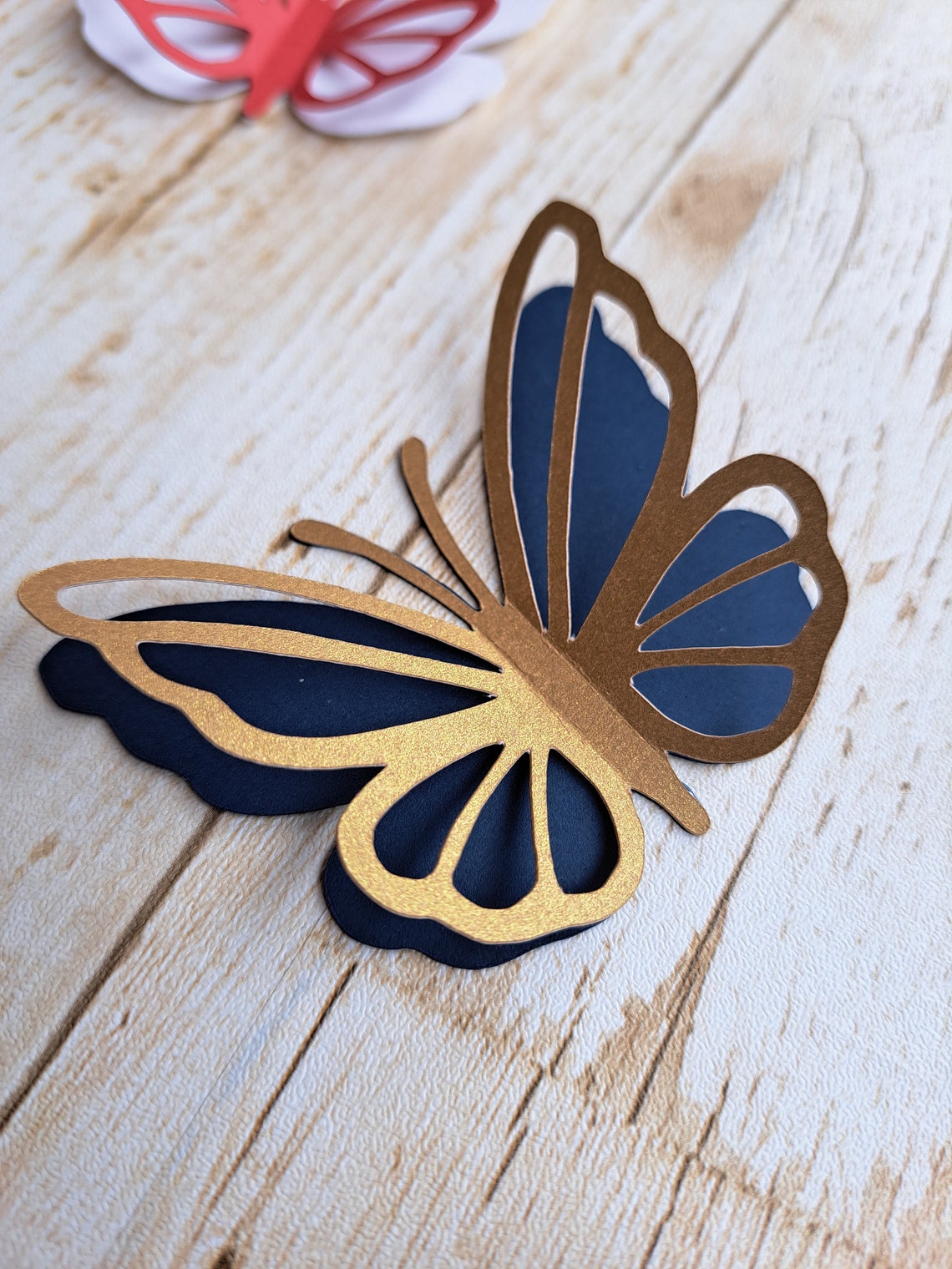 Butterfly SVG 3D Butterfly Svg Butterfly Template DIY - Etsy Canada