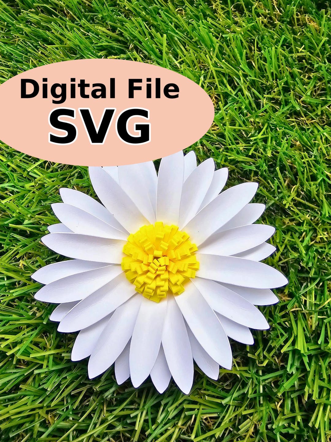 Paper Daisy SVG Templates: 3D Flower Crafting (digital Download) - Etsy