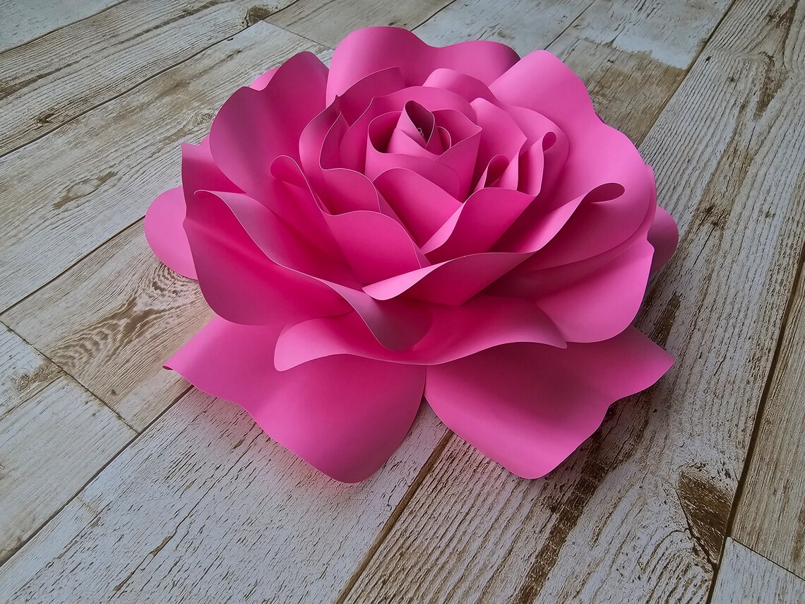 Paper Rose8 Templates Paper Flower Svg 3D Paper Flowers - Etsy Canada