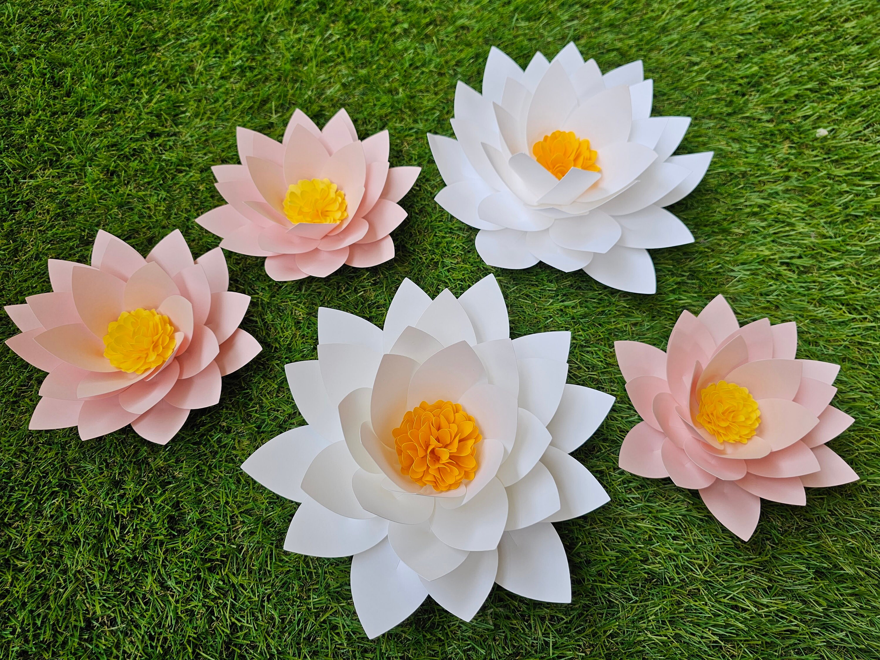 3D Paper Lotus Template: DIY Floral SVG/PDF (digital Download) - Etsy
