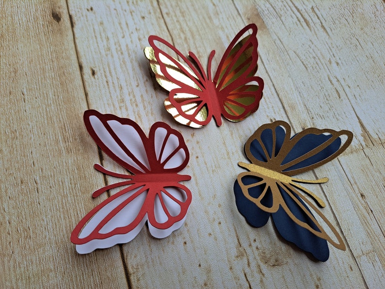 Butterfly SVG 3D Butterfly Svg Butterfly Template DIY - Etsy Canada