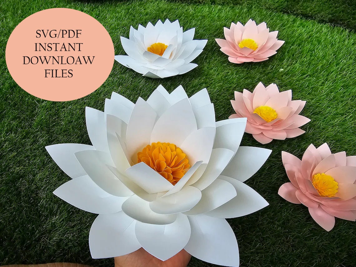Lotus Flower Template Free Printable - Templates FREE