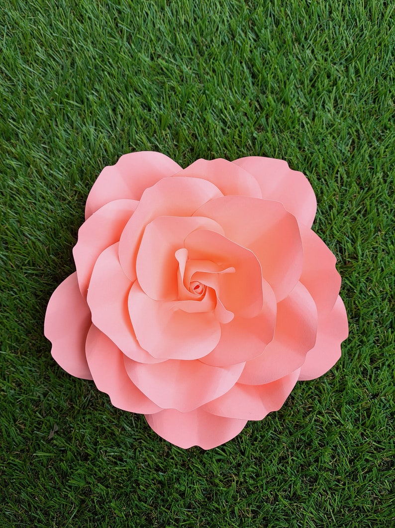 Large Paper Rose Template Rose Svg 3D Paper Flowers Paper - Etsy Canada