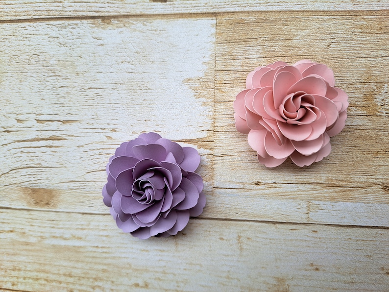 Paper Rose Templates Paper Flower Svg 3D Paper Flowers Svg - Etsy