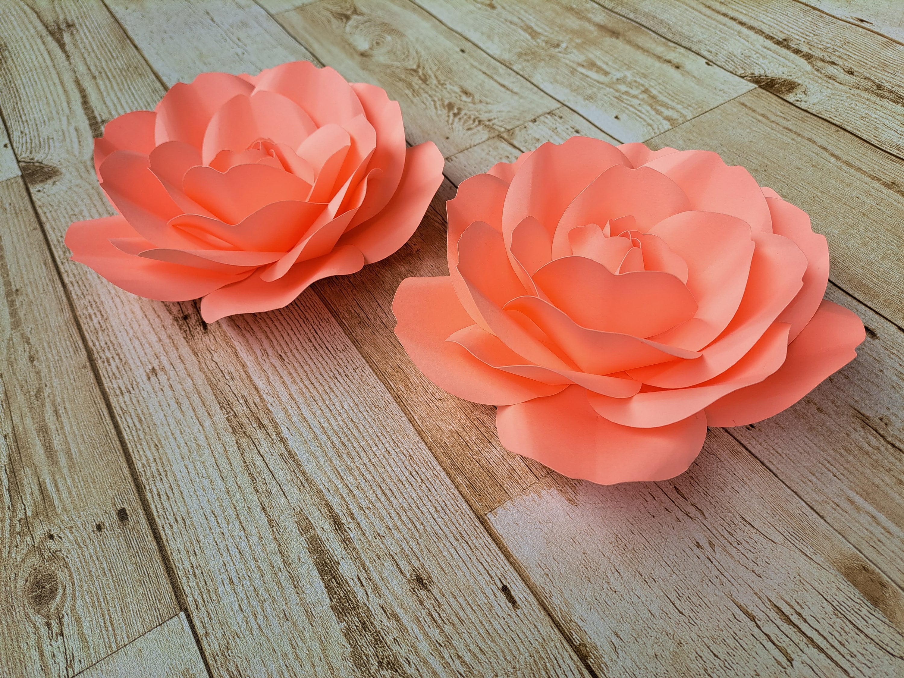 Large Paper Rose Template Rose Svg 3D Paper Flowers Paper - Etsy Canada