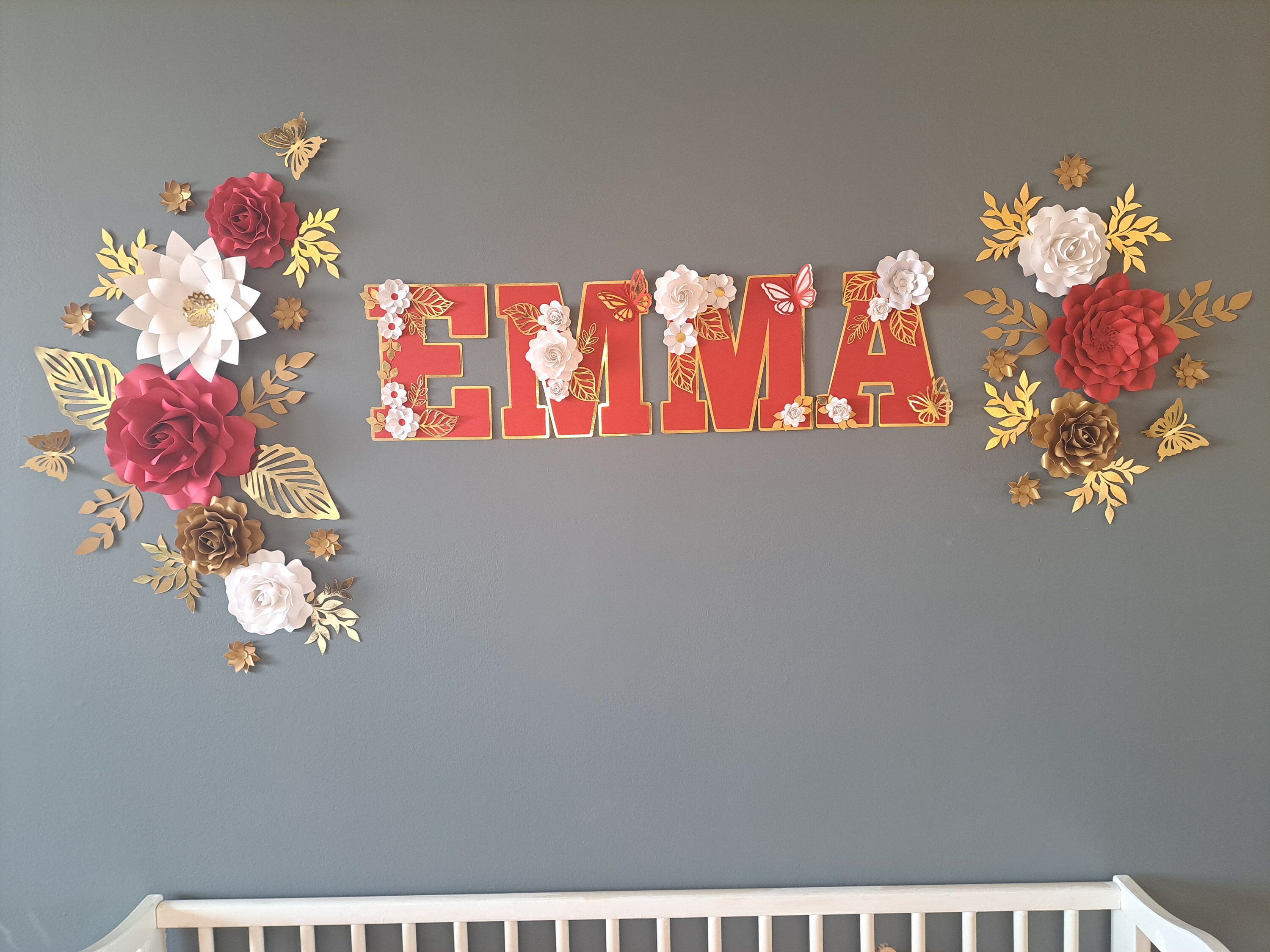 Custom Cardstock Letters Paper Party Letters Nursery Name - Etsy