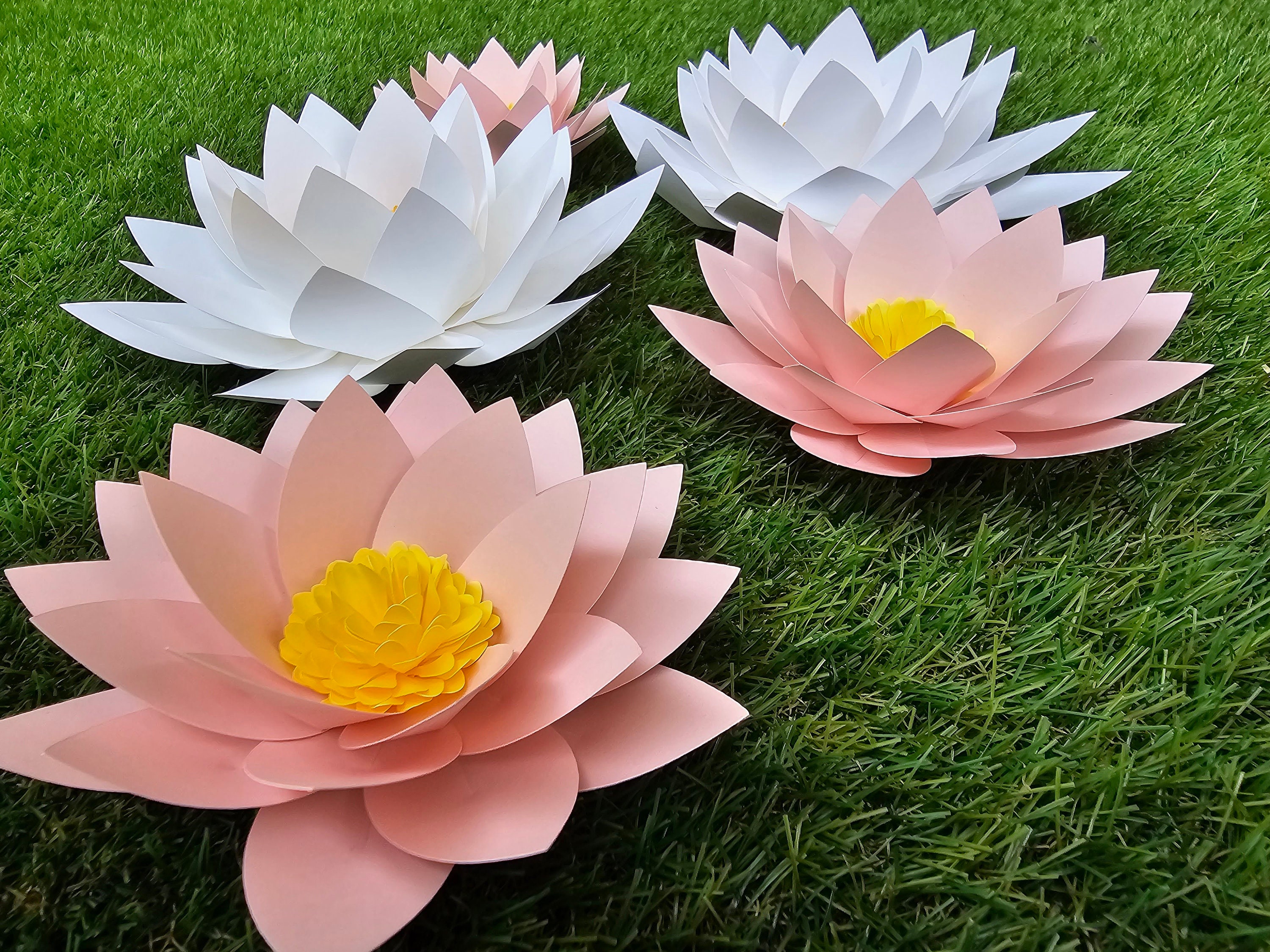 3D Paper Lotus Template: DIY Floral SVG/PDF (digital Download) - Etsy