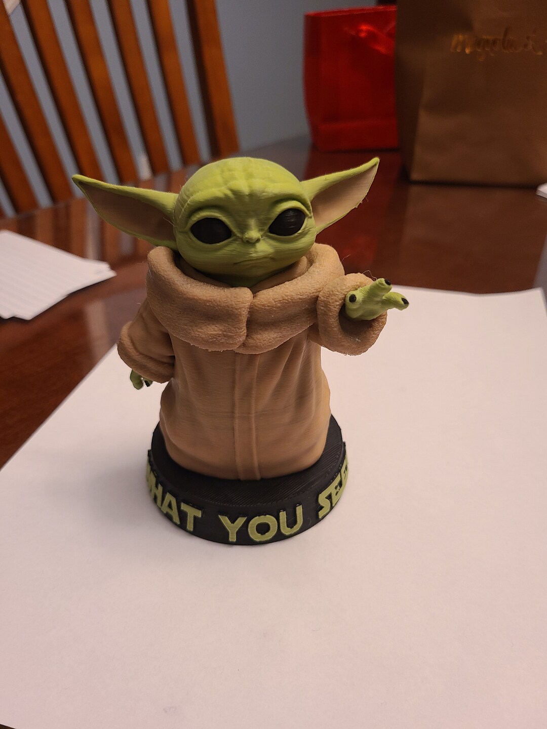 Grogu Statue 3d Printed High Quality Color Accurate - Etsy