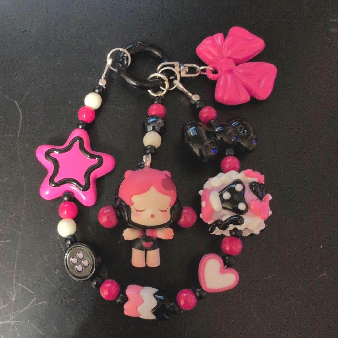 Popmart Authentic Skullpanda Bean Phone Bag Charm Key Chain 4 Types - Etsy