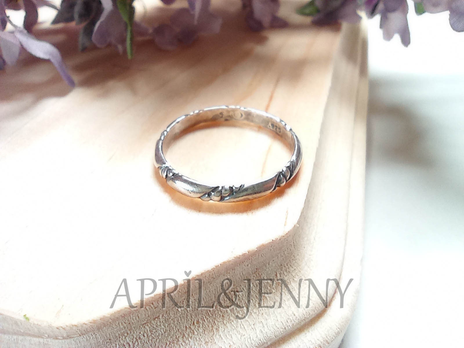 Vintage Handmade 925 Sterling Silver Texture Ring, Ring for Women ...