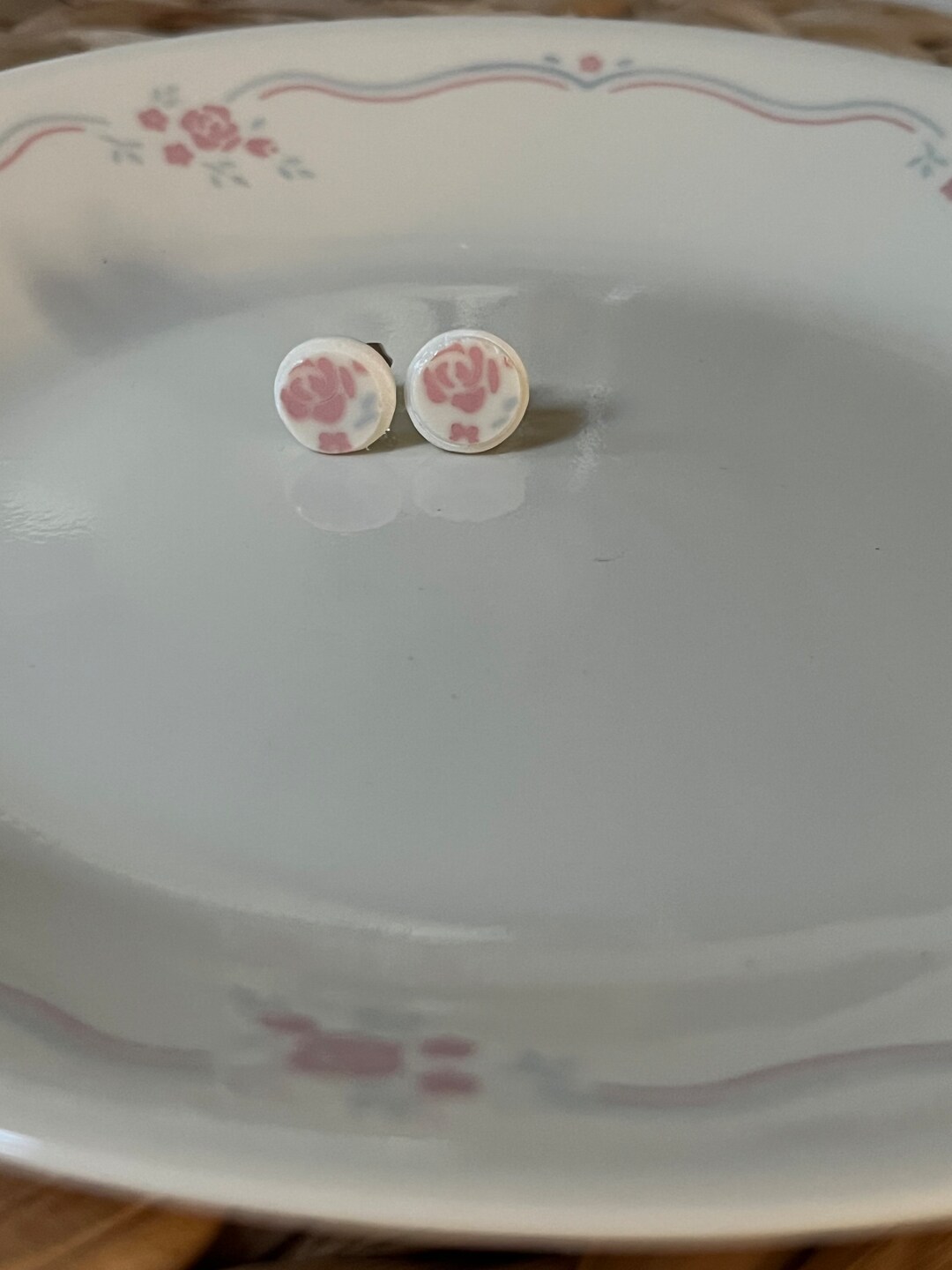 Corelle Broken Plate Earrings - Etsy