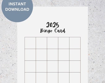 2025 Personalizable Goal-setting Bingo Card: Fun & Motivational ...