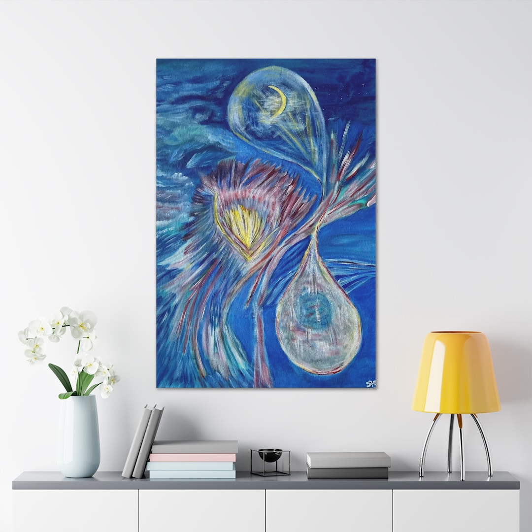 Flow | Visionary Art | Intuitive Energetic Painting | Canvas Prints - Etsy