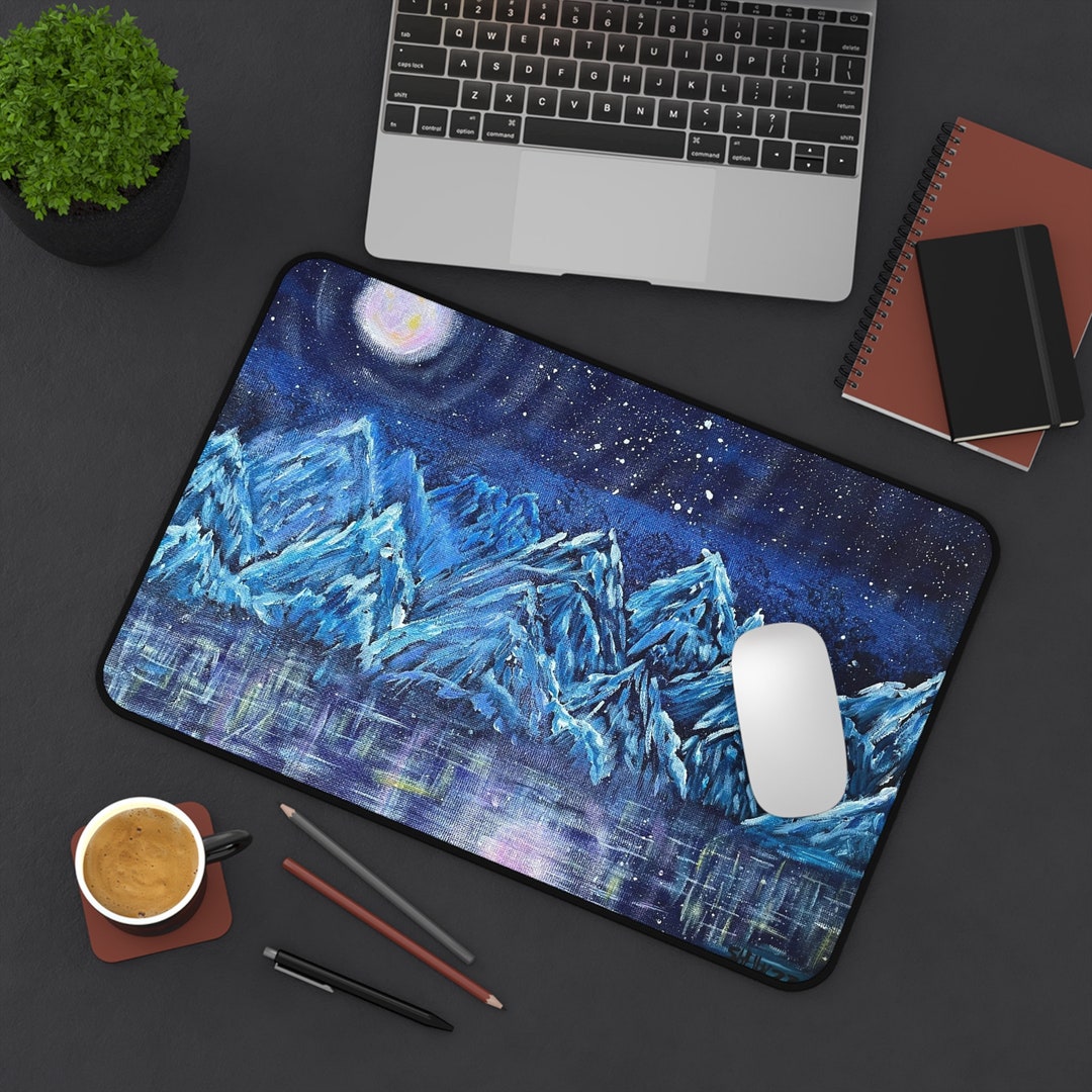 Illuminating Moonlight Mouse Pad, Desk Mat - Etsy