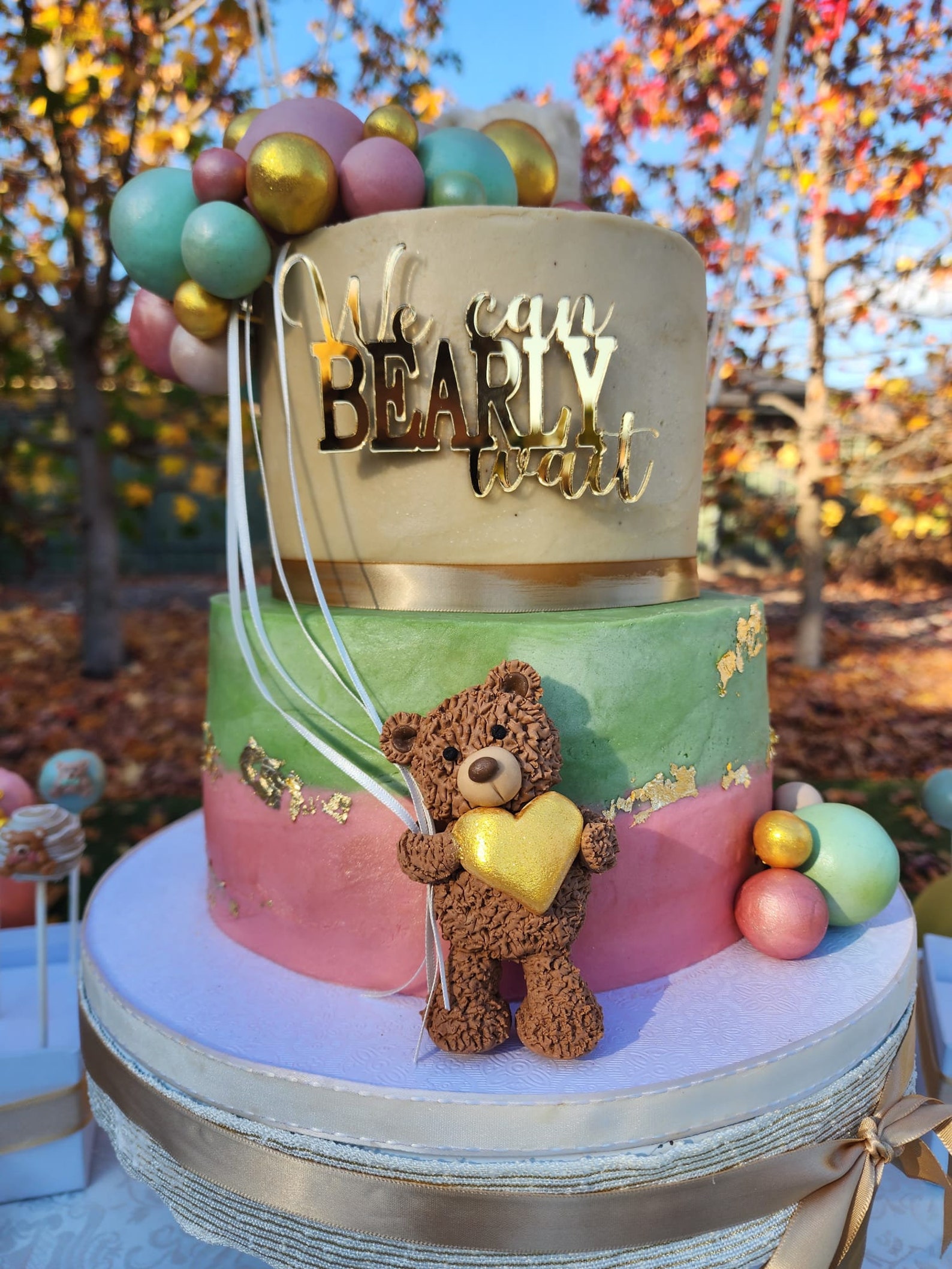 We Can Bearly Wait Cake Topper/fopper SVG Only Gender Reveal Cake ...