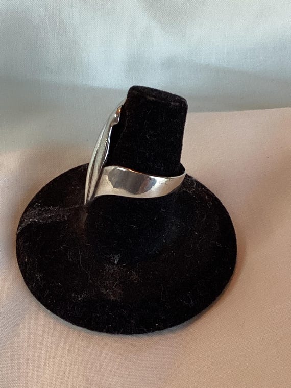 Vintage Navajo Elongated Waves Sterling Silver Ring b… - Gem