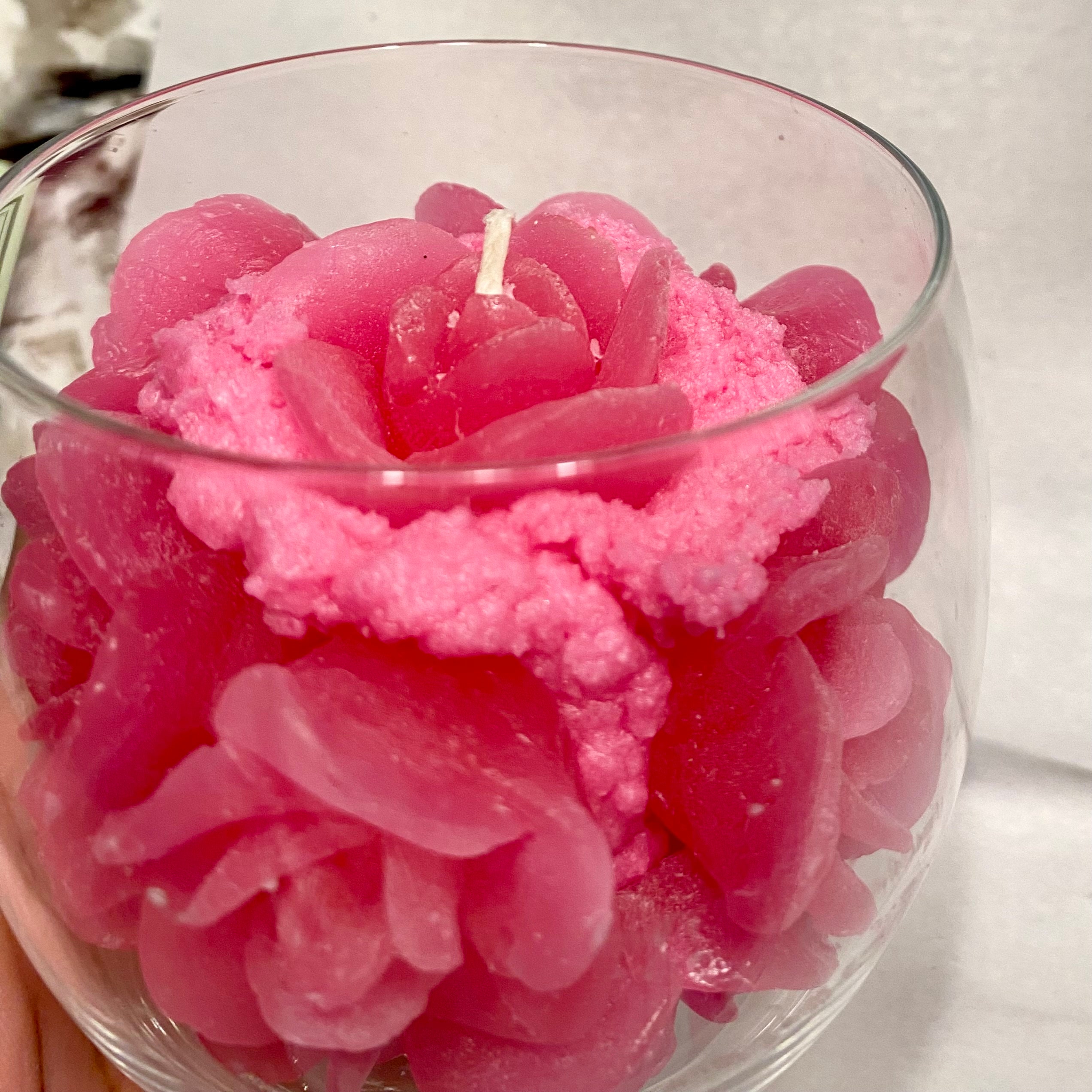 Artisan Rose Candle | Delicate | Floral | Flower Candle | Home Decor ...