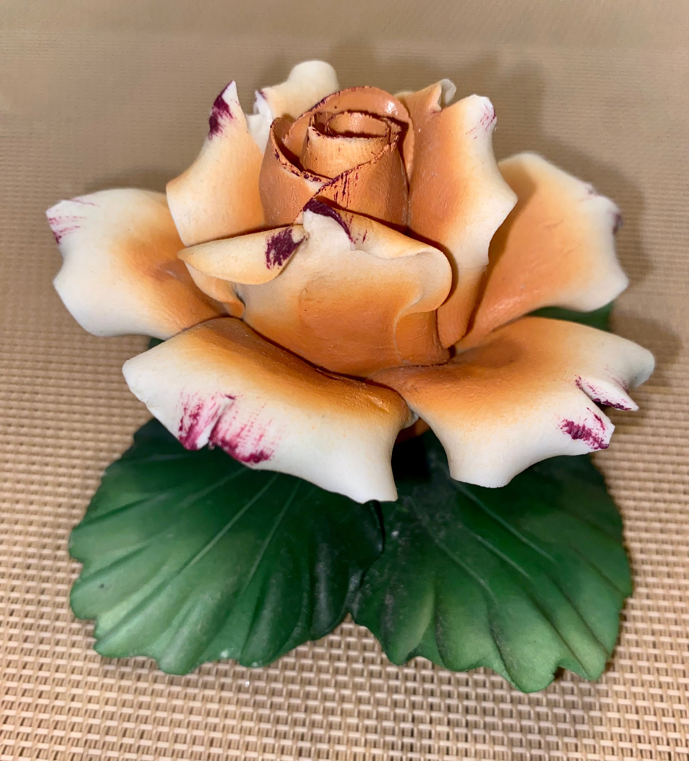 Ceramic Capodimonte Italian Rose | Flowers | Floral | Roses Daffodils ...
