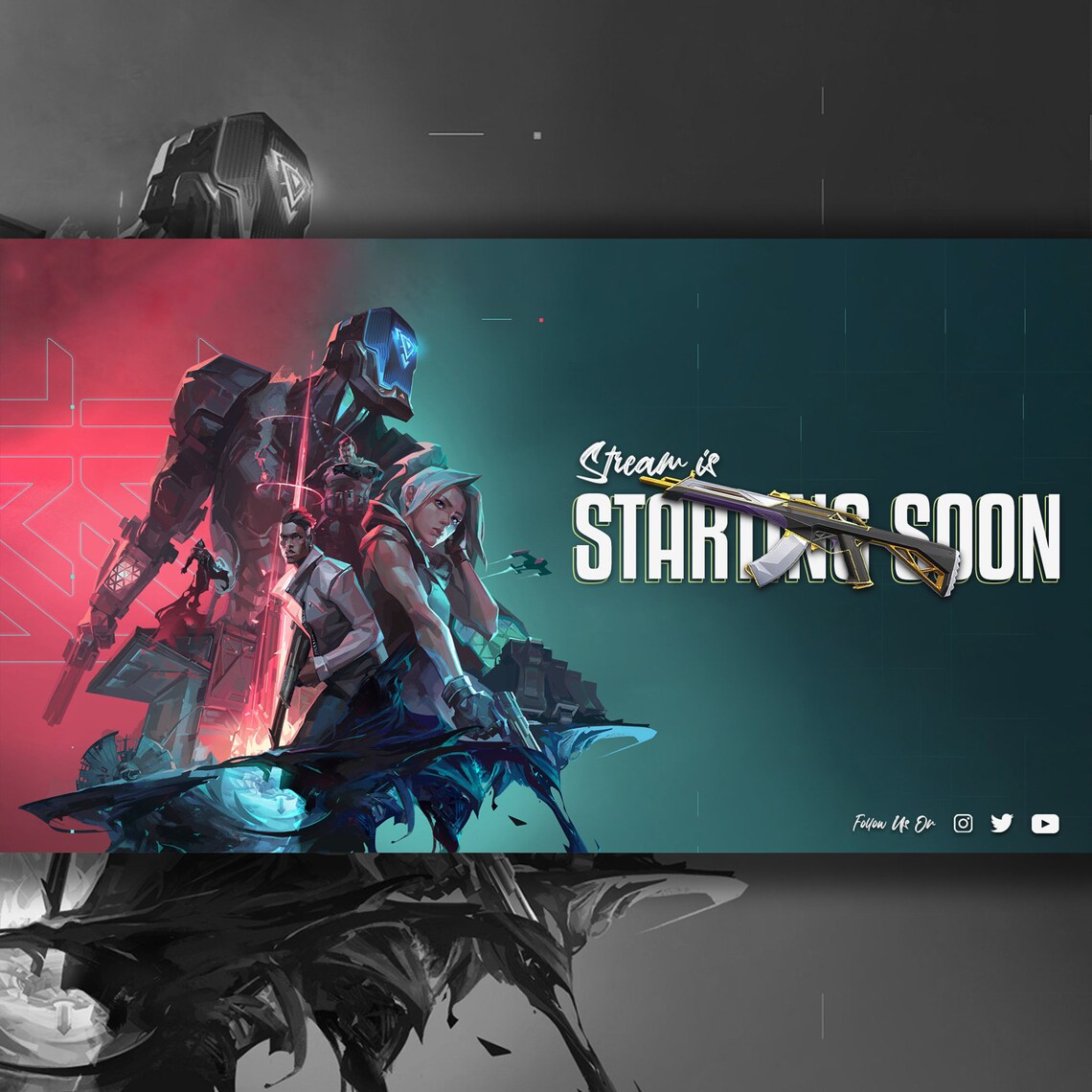Valorant Animated Stream Overlay | Valorant Overlay for Twitch and ...
