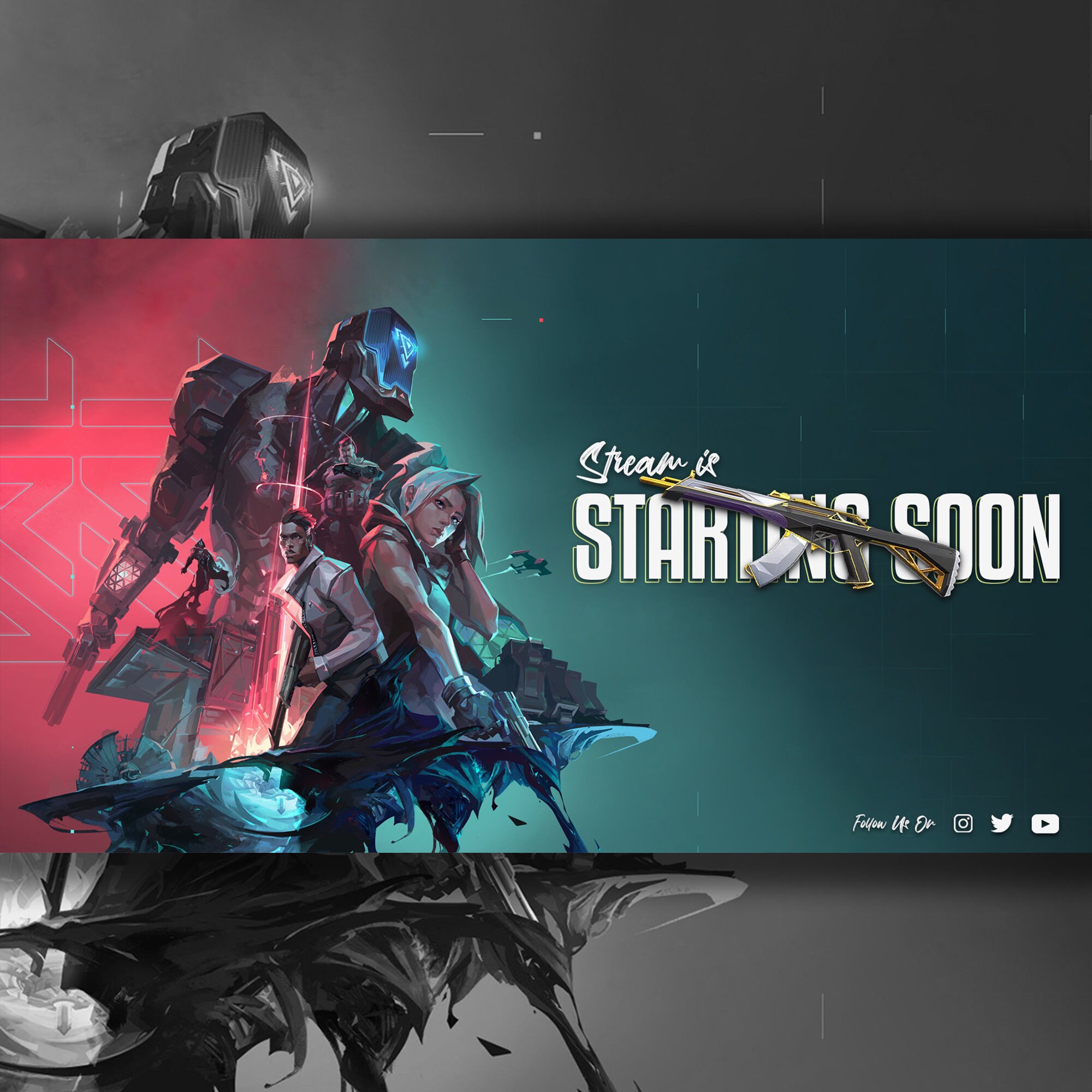 Valorant Animated Stream Overlay | Valorant Overlay for Twitch and ...