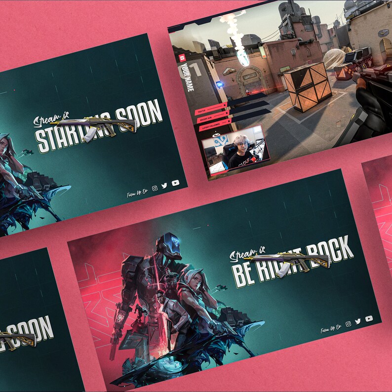 Valorant Animated Stream Overlay | Valorant Overlay for Twitch and ...