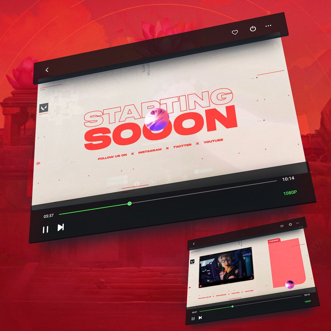 Valorant Animated Stream Overlay Template - Etsy