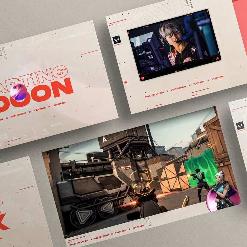 Valorant Animated Stream Overlay Template - Etsy