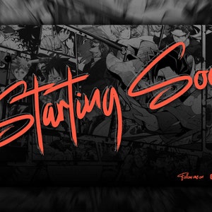 Anime Animated Stream Overlay Template | Twitch & Youtube Stream ...